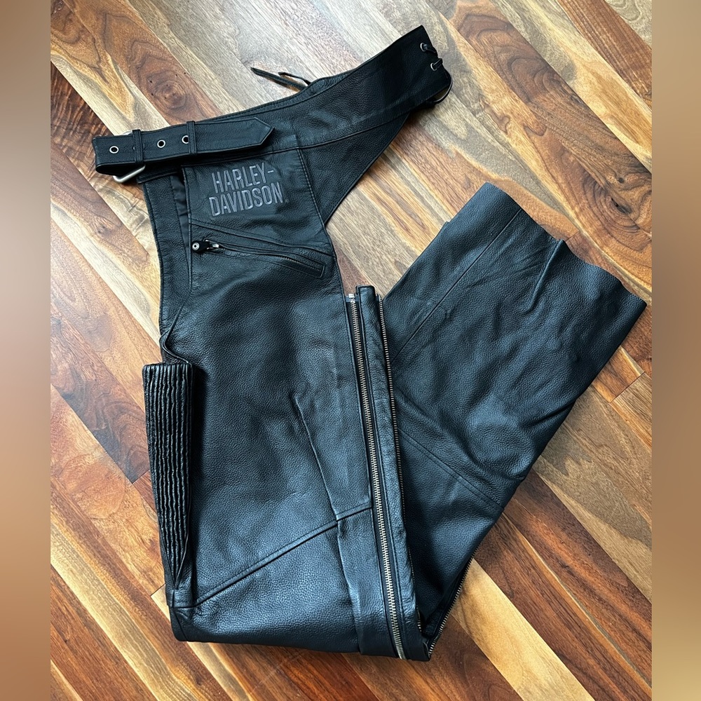 Harley-Davidson Men's Tradition Leather Chaps, 98039-… - Gem